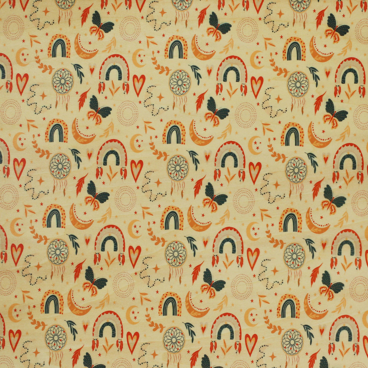 Boho Chic Patterned Basswood, 12x12", 1/16", Laser Ready – Maker Boards